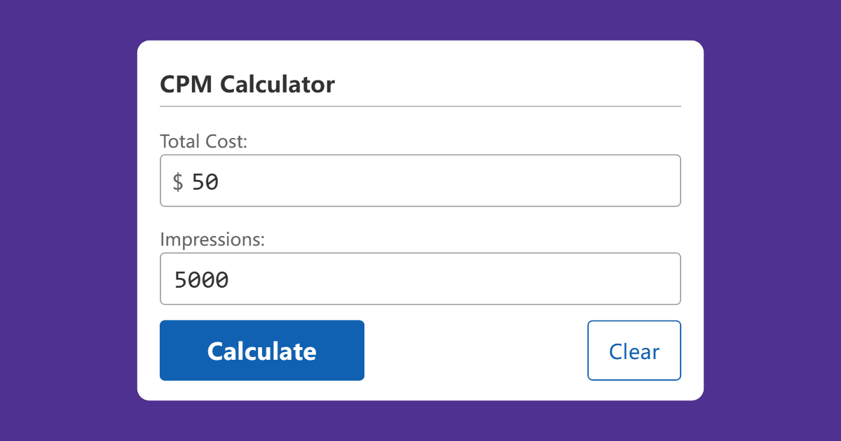 CPM Calculator